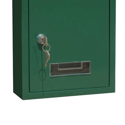 Mailbox Letterbox Wall Mounted Secure Locking Mail Storage Green