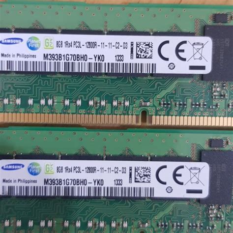 Jual Ram Ecc Server Samsung Pc3l 8gb Ddr3l 12800r 1600mhz Udimm Ecc
