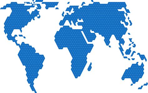Triangle Shape World Map 50247586 Png