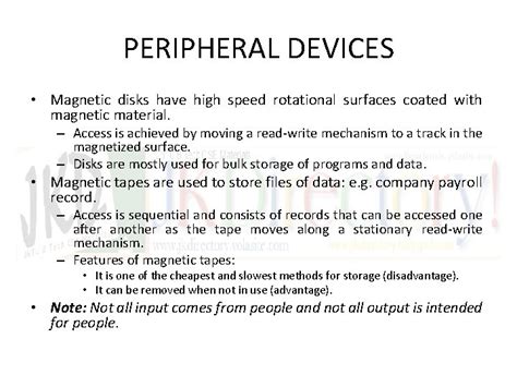Unitiii Inputoutput Organization List Of Topics Peripheral Devices