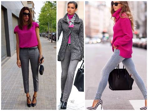 С чем носить вещи цвета фуксии? Фото образов, сочетания и правила
