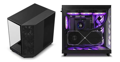 Nzxt Announces H6 Flow And H6 Flow Rgb Cases Nzxt H6 Flow Black Case 