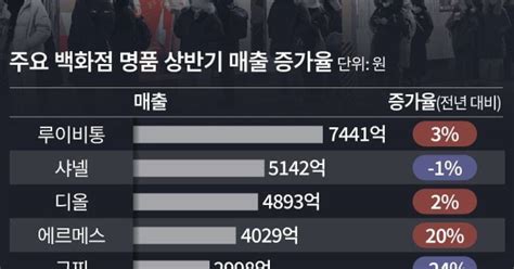 없어서 못 샀던 샤넬도 매출 ‘뚝 불황에 줄어든 百 명품 소비