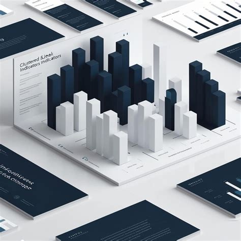 Clustered Column Infographic Chart Design Template Set Compare