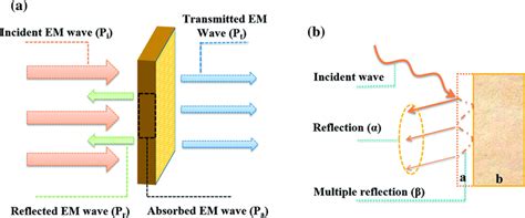 Schematic Of The Incident Em Wave A Pi I E Pr Pa Pt B Schematic