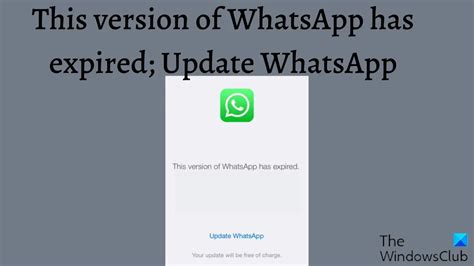 This Version Of Whatsapp Has Expired Update Whatsapp