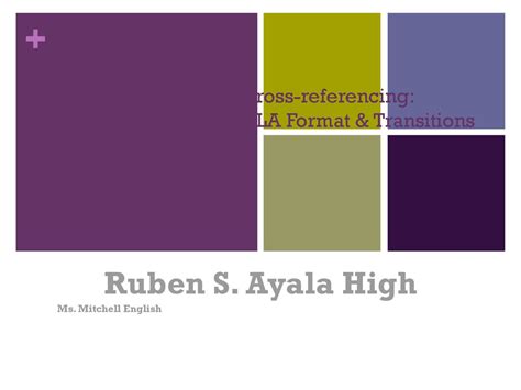 Cross-referencing: Using MLA Format & Transitions - ppt download