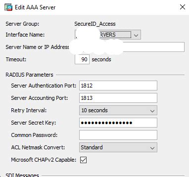 ASA And RSA RADIUS Cisco Community