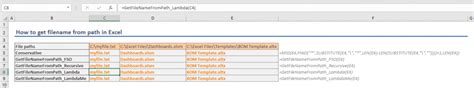 How To Get Filename From Path In Excel