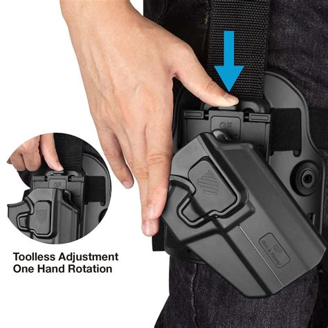 Level Ii Tactical Universal Drop Leg Holster Fits 100 Pistols