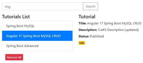 Angular Spring Boot MySQL CRUD Example BezKoder