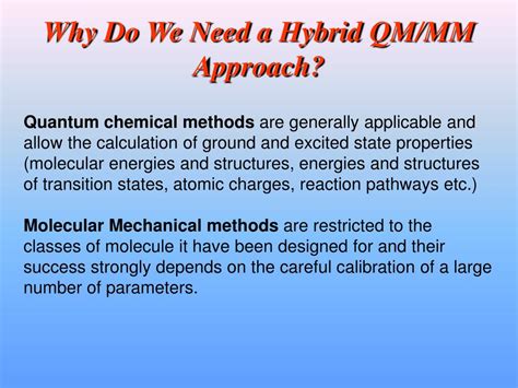 ppt a coupled hybrid potential qm mm md simulations in amber