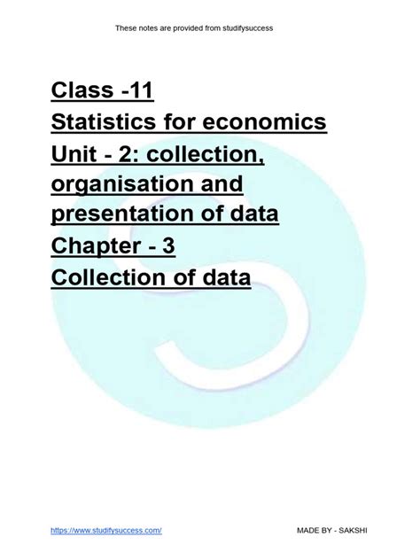 Class 11 Chapter 3 Statistics Download Free Pdf Sampling Statistics Statistics
