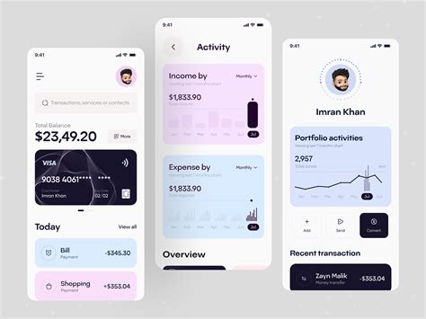 Fintech App Ui By Ofspace Ux Ui On Dribbble