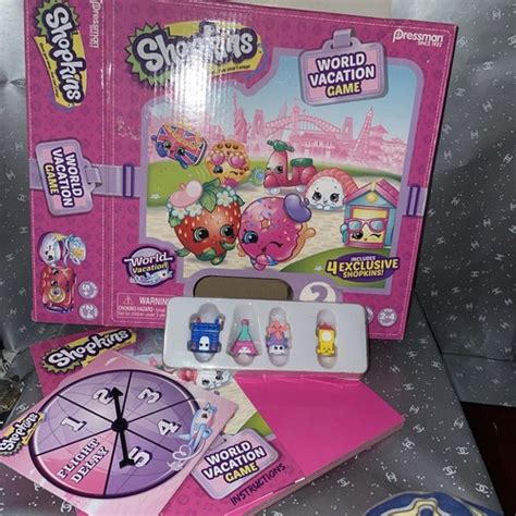 Shopkins World Vacation Game Toy Used With Box And All Pieces Including