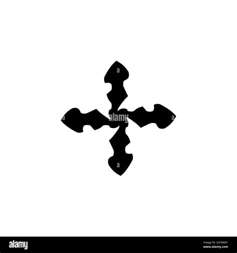 Christian Cross Line Icon Simple Style Christian Religion Poster Background Symbol Logo Design