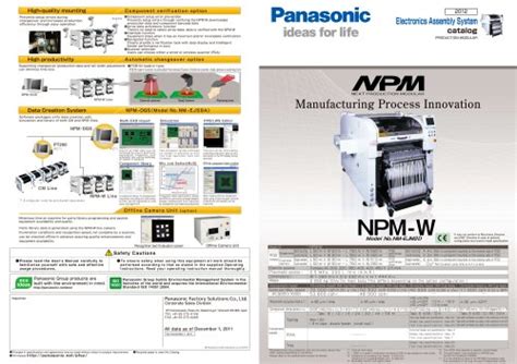 Npm Series Panasonic Factory Automation Company Pdf Catalogs