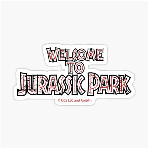 Welcome To Jurassic Park Jurassic World Jurassicworld Sticker For