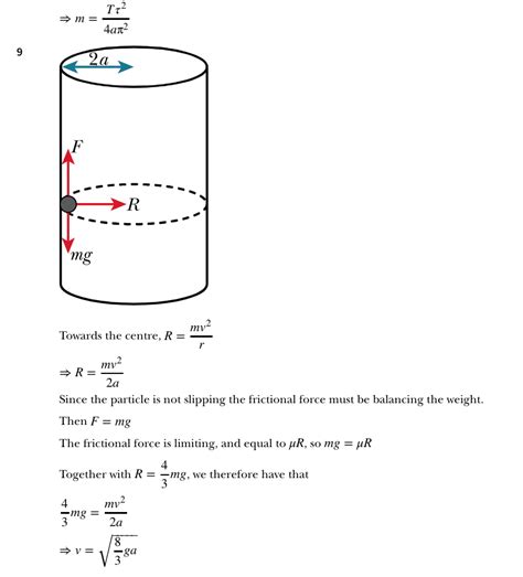 Mechanics Circular Motion Exercise Maths With David