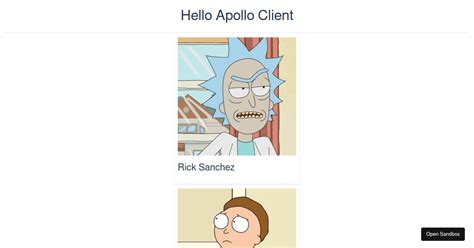 example apollo cliente react codesandbox