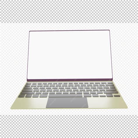 Premium Psd Laptop Isolated On White