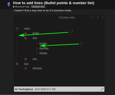 How To Add Bullet Point Lines Basement Obsidian Forum