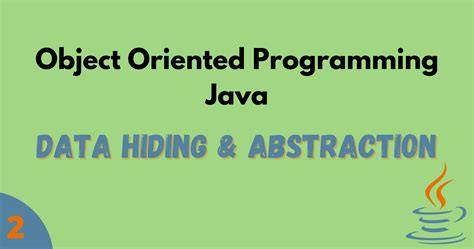 Java Oops Data Hiding And Abstraction