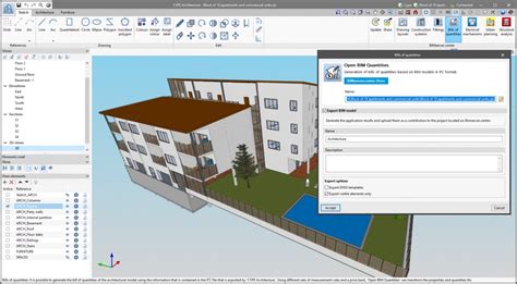 Export BIM Model Option In The Connection Between Applications CYPE
