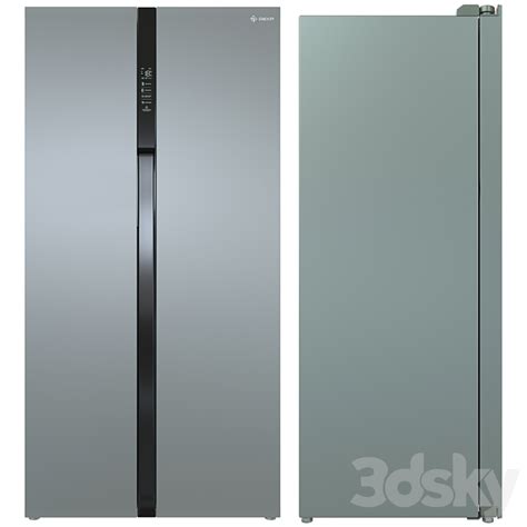 Refrigerator DEXP SBS510M - Kitchen appliance - 3D model