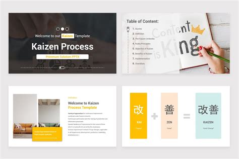 kaizen powerpoint presentation template nulivo market