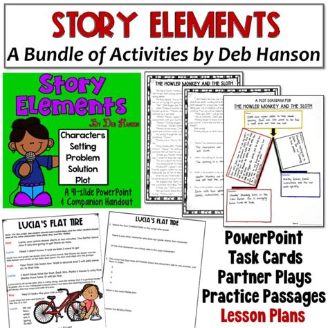 Story Elements Bundle Characters Setting Plot Conflict Resolution