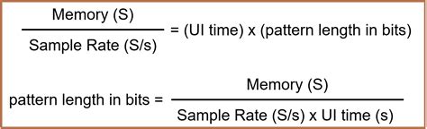 calculating the longest data pattern an oscilloscope can capture