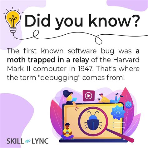 Skill Lync On Linkedin Skilllync Techtrivia Debugging Computerhistory