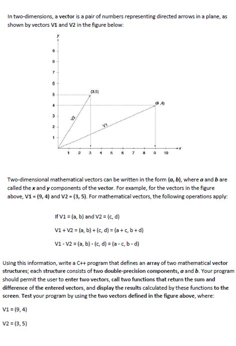 Solved You Will Define An Array Of Structures Named Vectors
