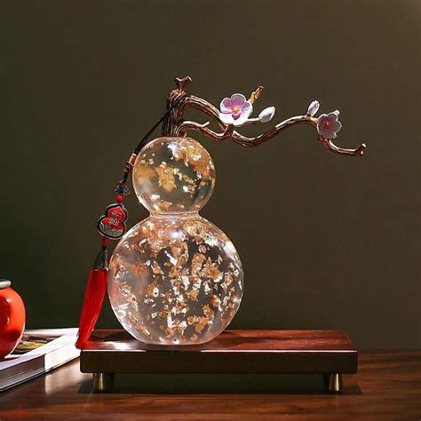 Статуя китайской тыквы Статуэтка из смолы Настольная Статуэтка Халу калабаша фэн шуй