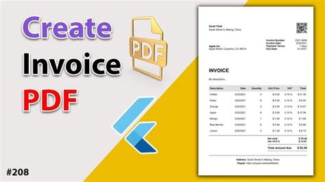 Invoice Pdf Create Pdf Converter Macca