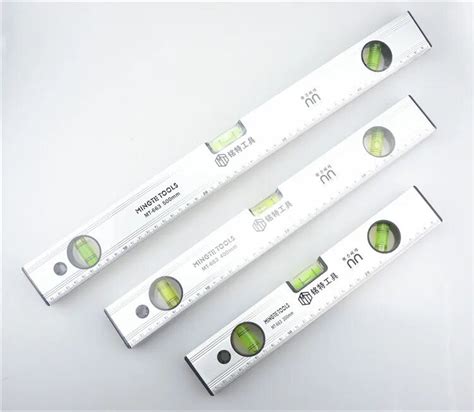 Precision Aluminum Alloy Water Level Indicator Scale Horizontal Length Measurement Capability