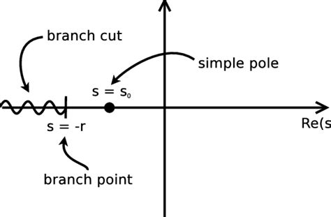Sketch Of The Singularities Of The Function 25 In The Complex S Plane