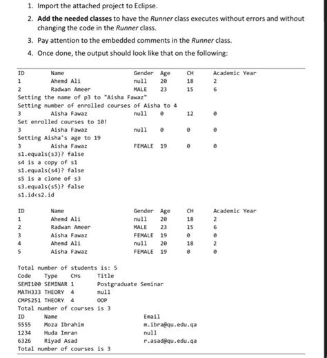 solved 1 import the attached project to eclipse 2 add the