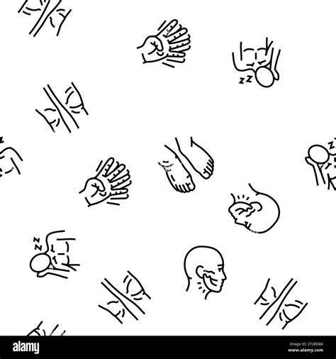 Disease Symptom Health Seamless Pattern Vector Stock Vector Image And Art Alamy