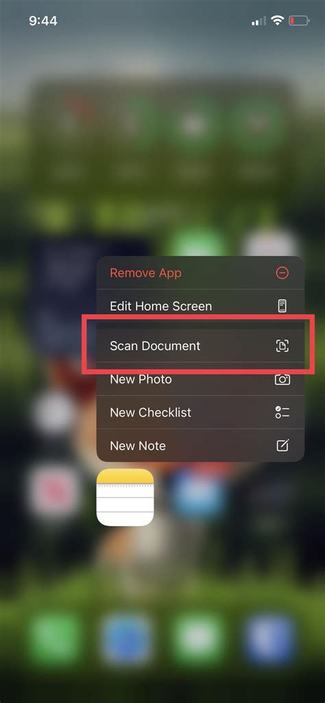 is there an action for scan document r shortcuts