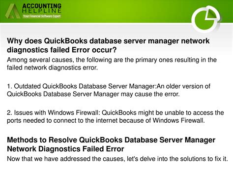 Ppt Easily Fix Quickbooks Database Server Manager Network Diagnostics