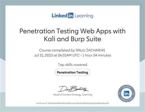 Sinju Zacharias On Linkedin Certificate Of Completion