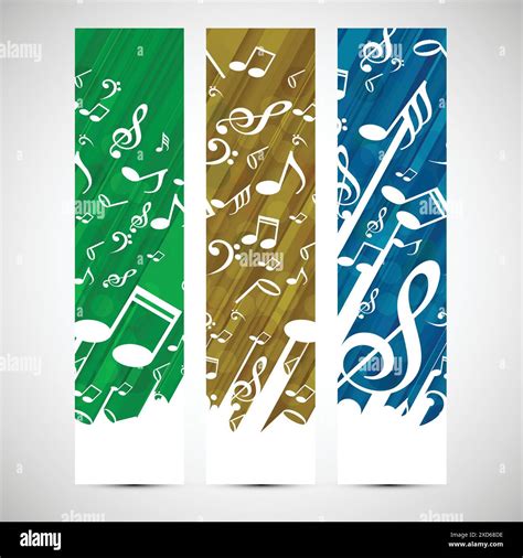 Colorful Musical Headers Vector Design Illustration Stock Vector Image And Art Alamy