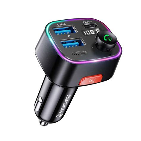 Bluetooth 5 3 Fm Transmitter 48w Efficient Car Charging