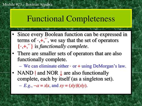 Ppt Chapter 11 Boolean Algebra Powerpoint Presentation Free Download