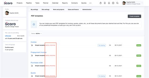 How To Migrate PDF Templates That Need Updating Scoro Help Center