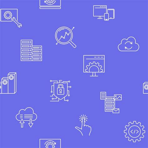 Premium Vector Computer Software Seamless Pattern