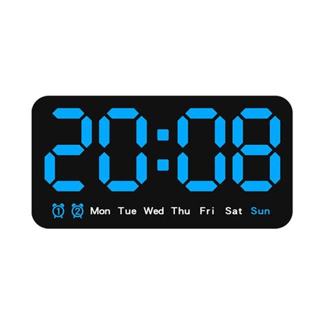 Dsaa Multi Functional Electronic Wall Clock Temperature Date Wall Mounted Digital Led Clocks