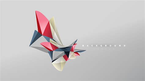 초록 배경기하학적 종이 접기 스타일 모양 구성 삼각형 낮은 폴 리 디자인 개념 다채로운 최신 유행 최소한의 그림 0명에 대한 스톡 벡터 아트 및 기타 이미지 Istock